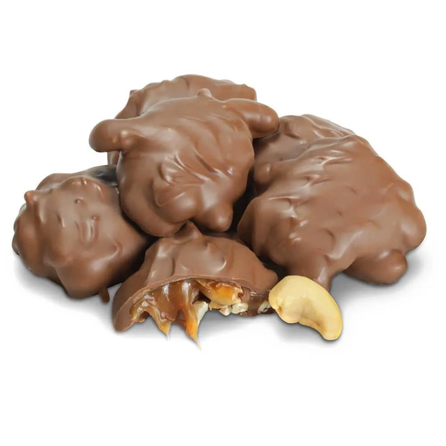 Milk Chocolate Caramel Nut Patties Candy: 25LB Case | Candy Warehouse