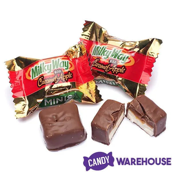Milky Way Caramel Apple Minis Candy: 11.5-Ounce Bag | Candy Warehouse