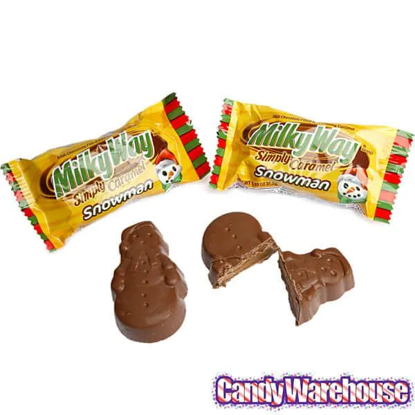 Milky Way Simply Caramel Snowman Christmas Candy Bars: 24-Piece Box ...