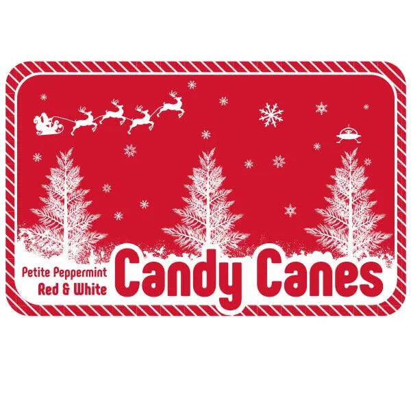 Mini Candy Canes - Red and White: 100-Piece Tub | Candy Warehouse