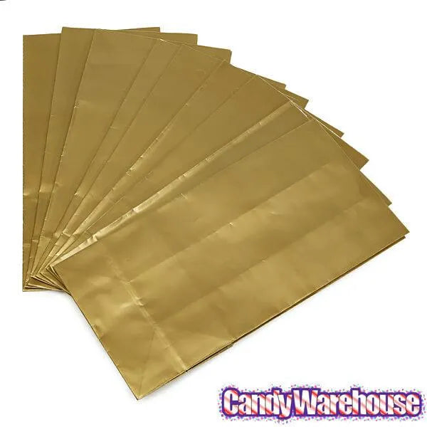 Mini Candy Treat Bags - Gold: 24-Piece Bag | Candy Warehouse