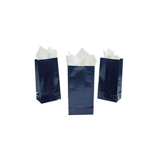 Mini Candy Treat Bags - Navy Blue: 24-Piece Bag | Candy Warehouse