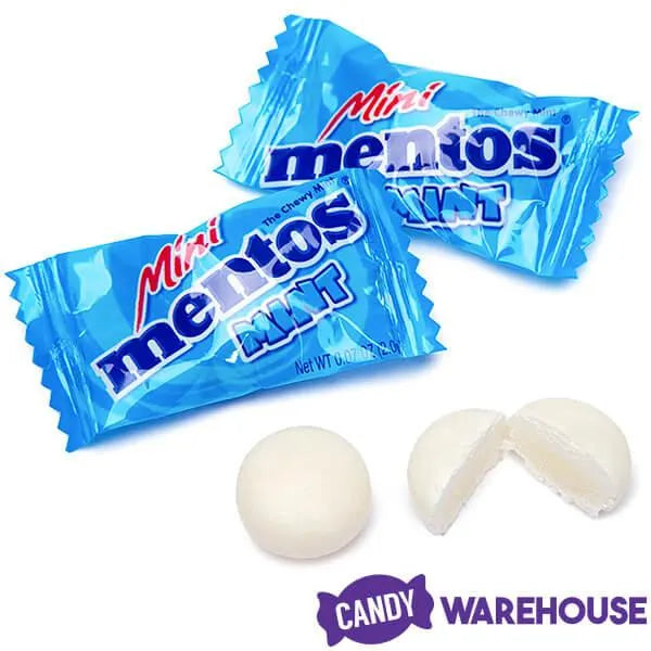Mini Mentos Mint Candy Single Packs: 1LB Bag | Candy Warehouse