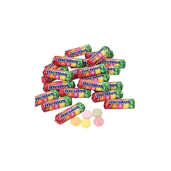Mini Mentos Rainbow Candy Rolls: 100-Piece Tub | Candy Warehouse