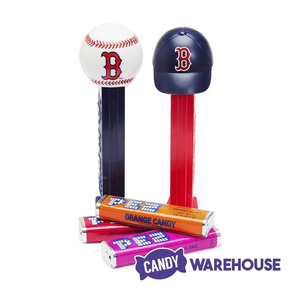 MLB Team Baseball PEZ Candy Packs - Boston Red Sox: 12-Piece Box ...