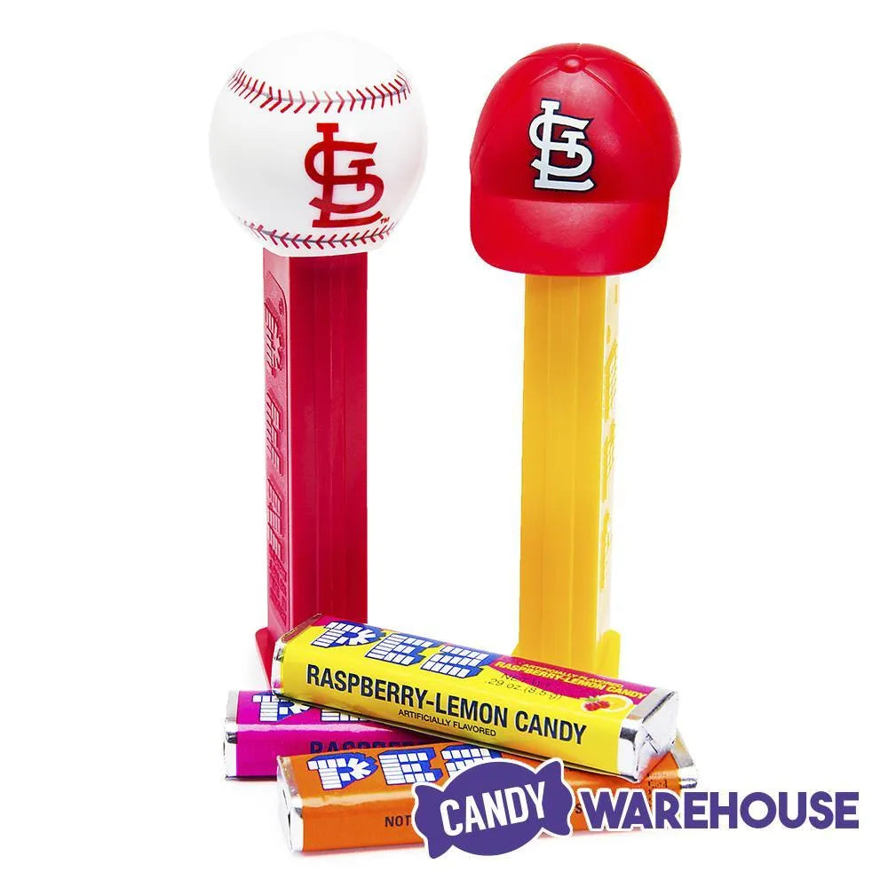 MLB Team Baseball PEZ Candy Packs - St. Louis Cardinals: 12-Piece Box ...
