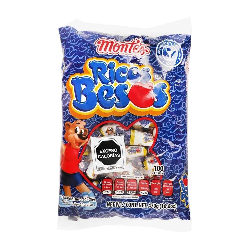Montes Ricos Besos Chocolate Toffees: 100-Piece Bag – Candy Warehouse