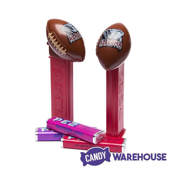 NCAA College Football PEZ Candy Packs - Alabama: 12-Piece Box | Candy ...