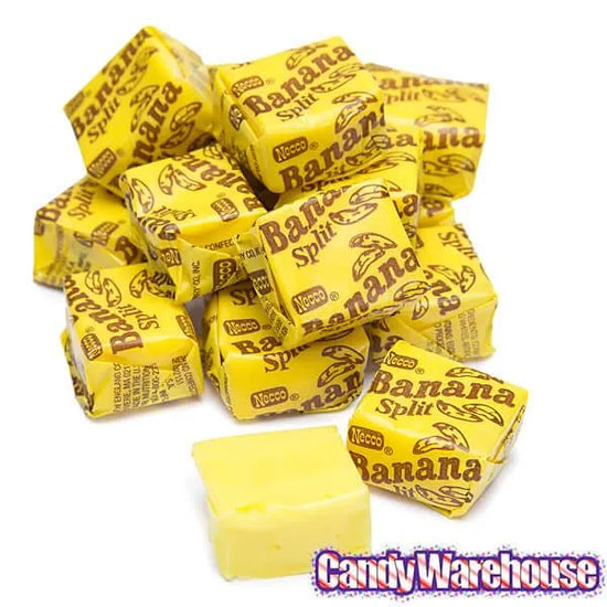 Necco Banana Split Candy Chews: 240-Piece Tub | Candy Warehouse