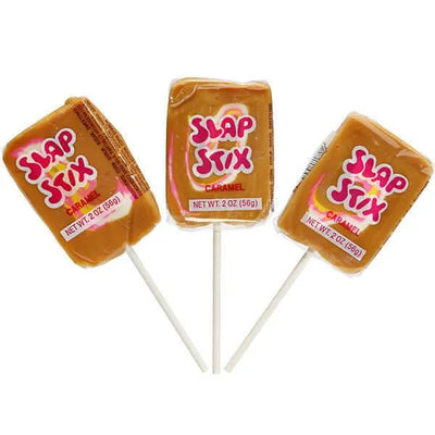Necco Slap Stix Caramel Pops: 24-Piece Box – Candy Warehouse