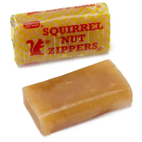 Necco Squirrel Nut Zippers Original Caramels: 240-Piece Tub – Candy ...