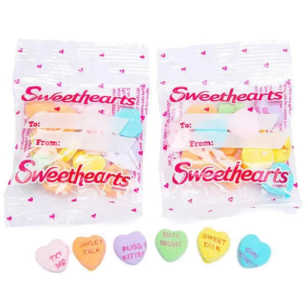 Necco Sweethearts Tiny Conversation Candy Hearts Packets - Modern Flav ...
