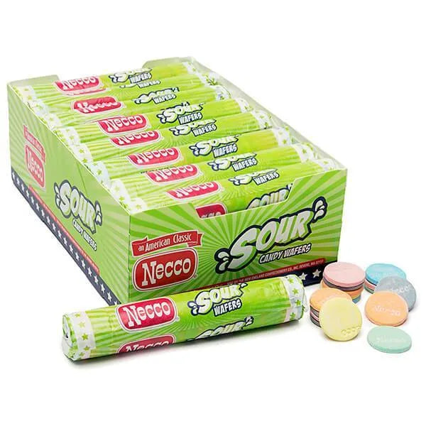 Necco Wafers Candy Rolls - Sour Flavors: 24-Piece Box – Candy Warehouse
