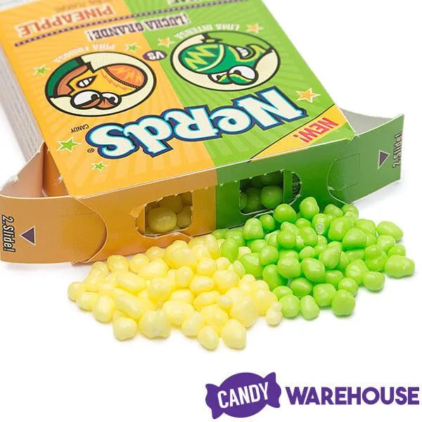 Nerds Candy 2-Flavor Packs - Lime and Pineapple: 24-Piece Box | Candy ...