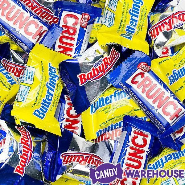 Nestle Assorted Miniatures Candy Bars: 90-Piece Bag | Candy Warehouse