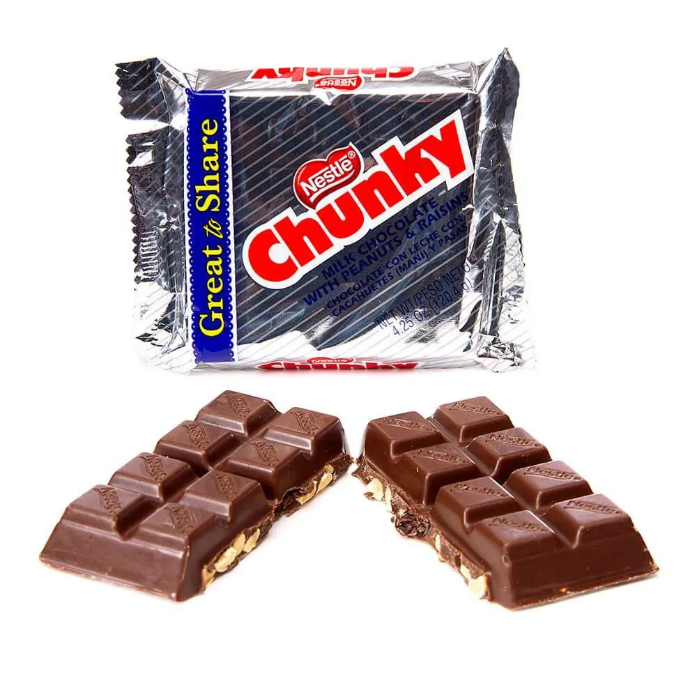 Nestle Chunky Giant Size Candy Bars: 12-Piece Box – Candy Warehouse