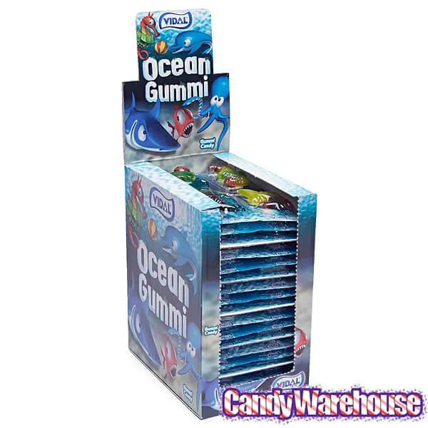 Ocean Shapes Gummy Candy 4-Packs: 18-Piece Box | Candy Warehouse