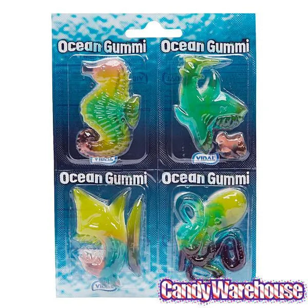 Ocean Shapes Gummy Candy 4-Packs: 18-Piece Box | Candy Warehouse