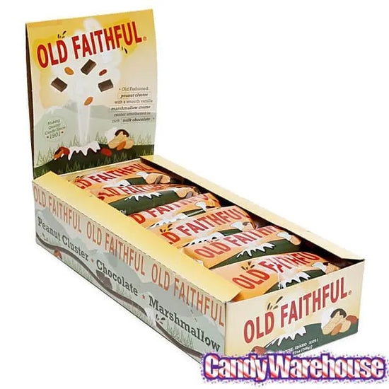 Old Faithful Chocolate Peanut Cluster Bars: 18-Piece Box | Candy Warehouse