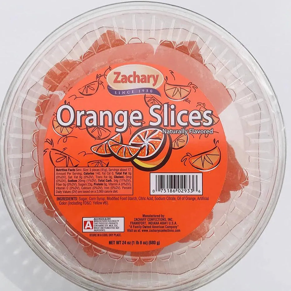 Orange Slices Jelly Candy: 24-Ounce Tub – Candy Warehouse