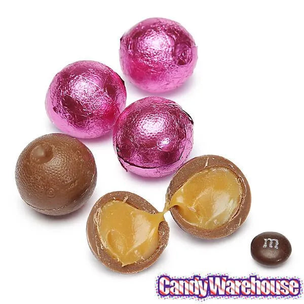 Palmer Foiled Caramel Filled Chocolate Candy Balls - Hot Pink: 5LB Bag ...