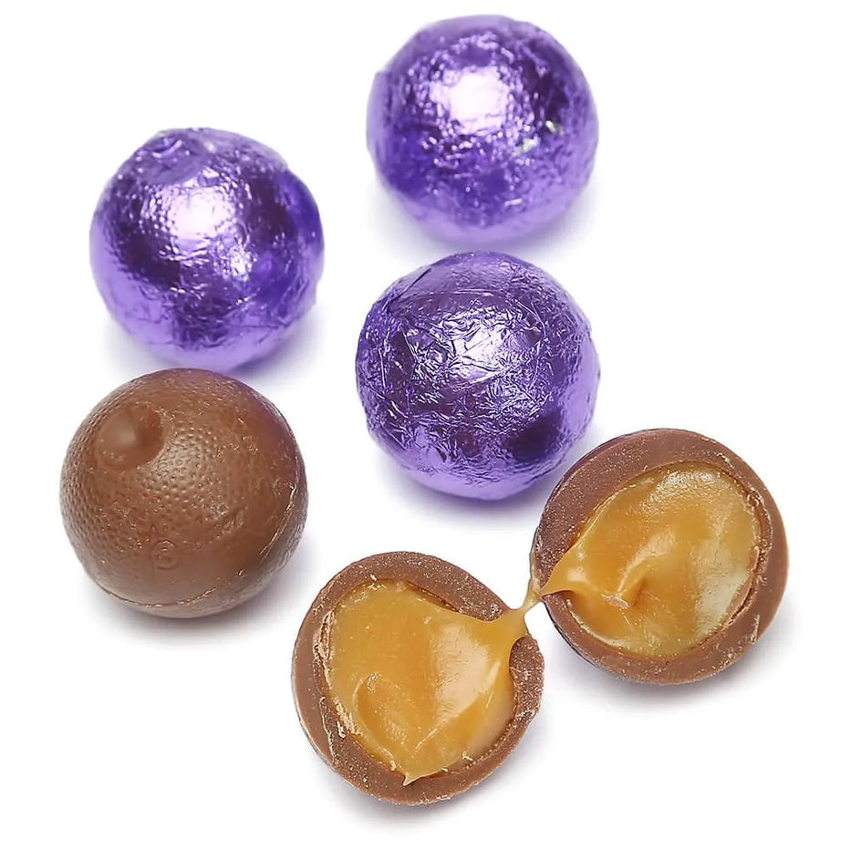 Palmer Foiled Caramel Filled Chocolate Candy Balls - Purple: 5LB Bag ...