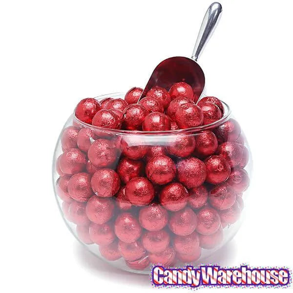 Palmer Foiled Caramel Filled Chocolate Candy Balls - Red: 5LB Bag ...