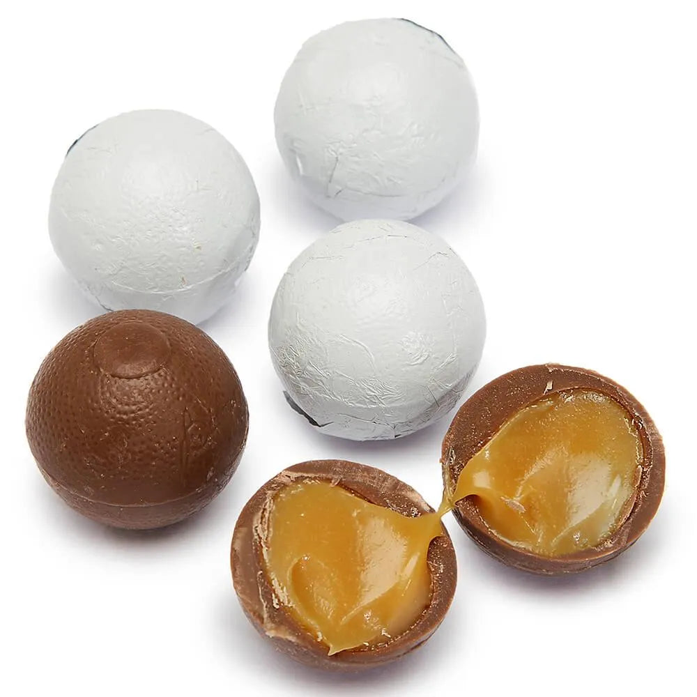 Palmer Foiled Caramel Filled Chocolate Candy Balls - White: 5LB Bag ...