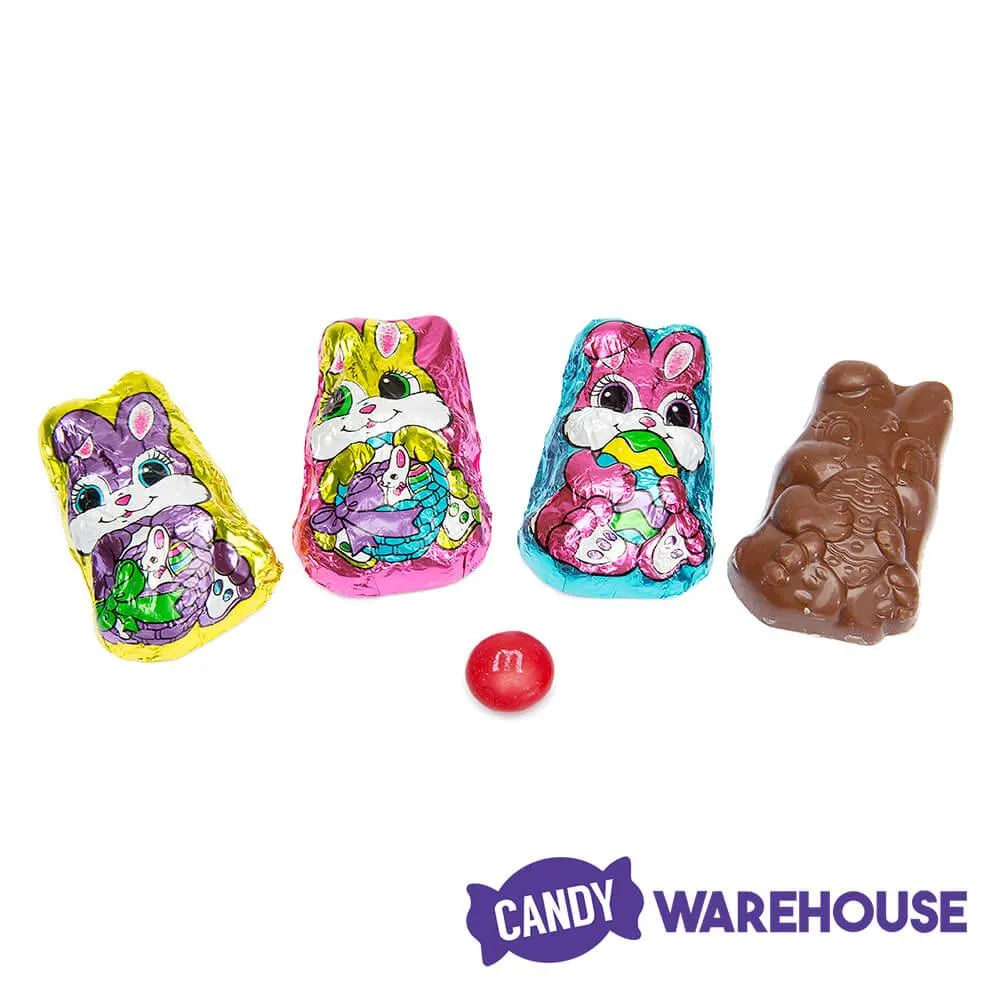 Palmer Foiled Chocolate Bunnies Easter Candy: 4LB Bag | Candy Warehouse