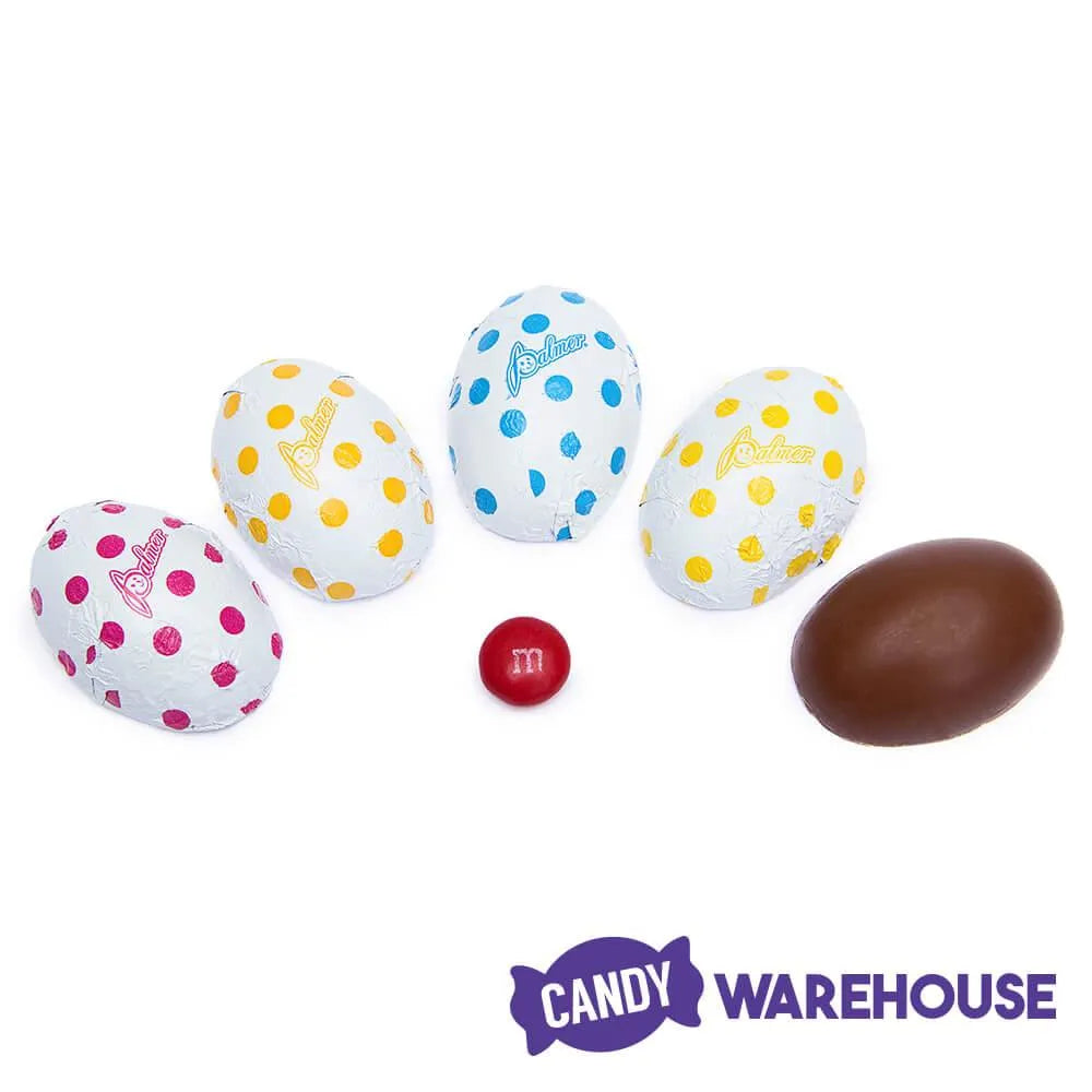 Palmer Foiled Chocolate Polka Dot Easter Eggs: 4LB Bag | Candy Warehouse