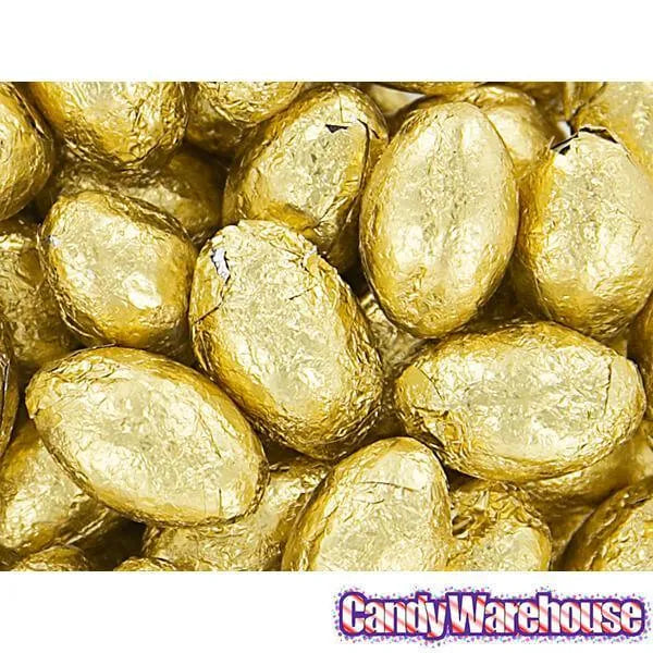Palmer Gold Foiled Chocolate Eggs in Mesh Bags: 18-Piece Box | Candy ...