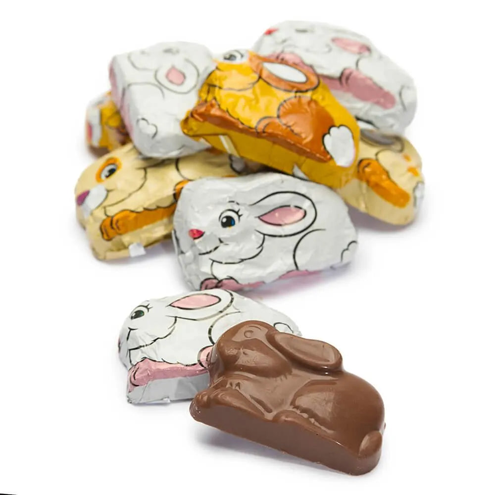 Palmer Hoppy Bunnies Foiled Milk Chocolate Easter Candy: 4LB Bag ...