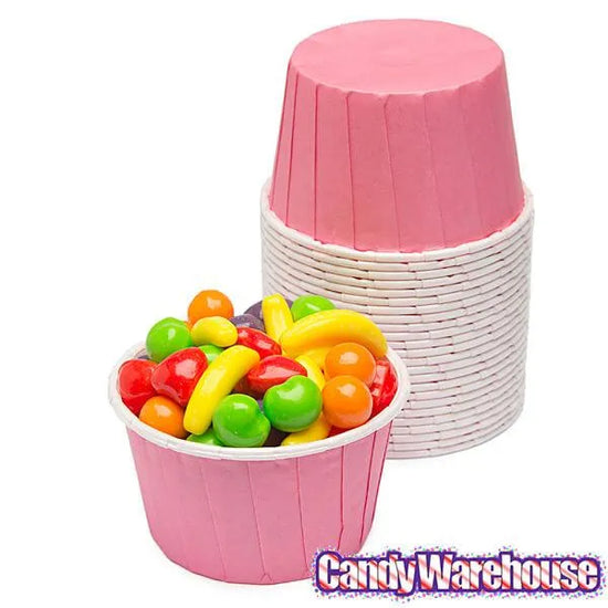 Paper 4-Ounce Candy Cups - Light Pink: 25-Piece Pack | Candy Warehouse