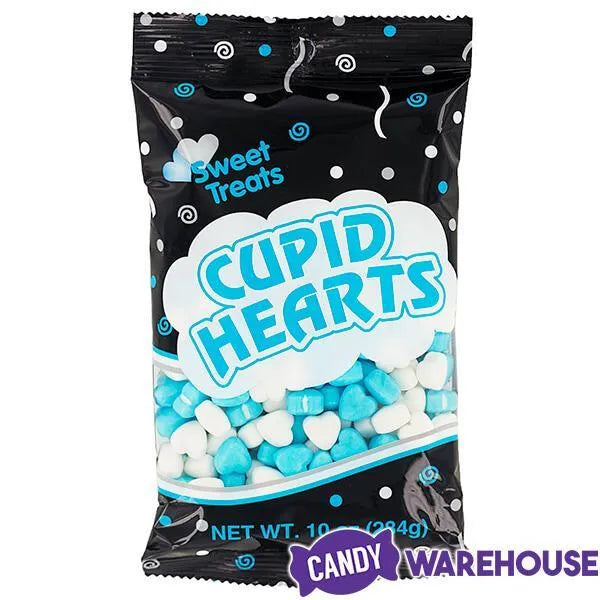Pastel Blue & White Candy Hearts: 10-Ounce Bag – Candy Warehouse