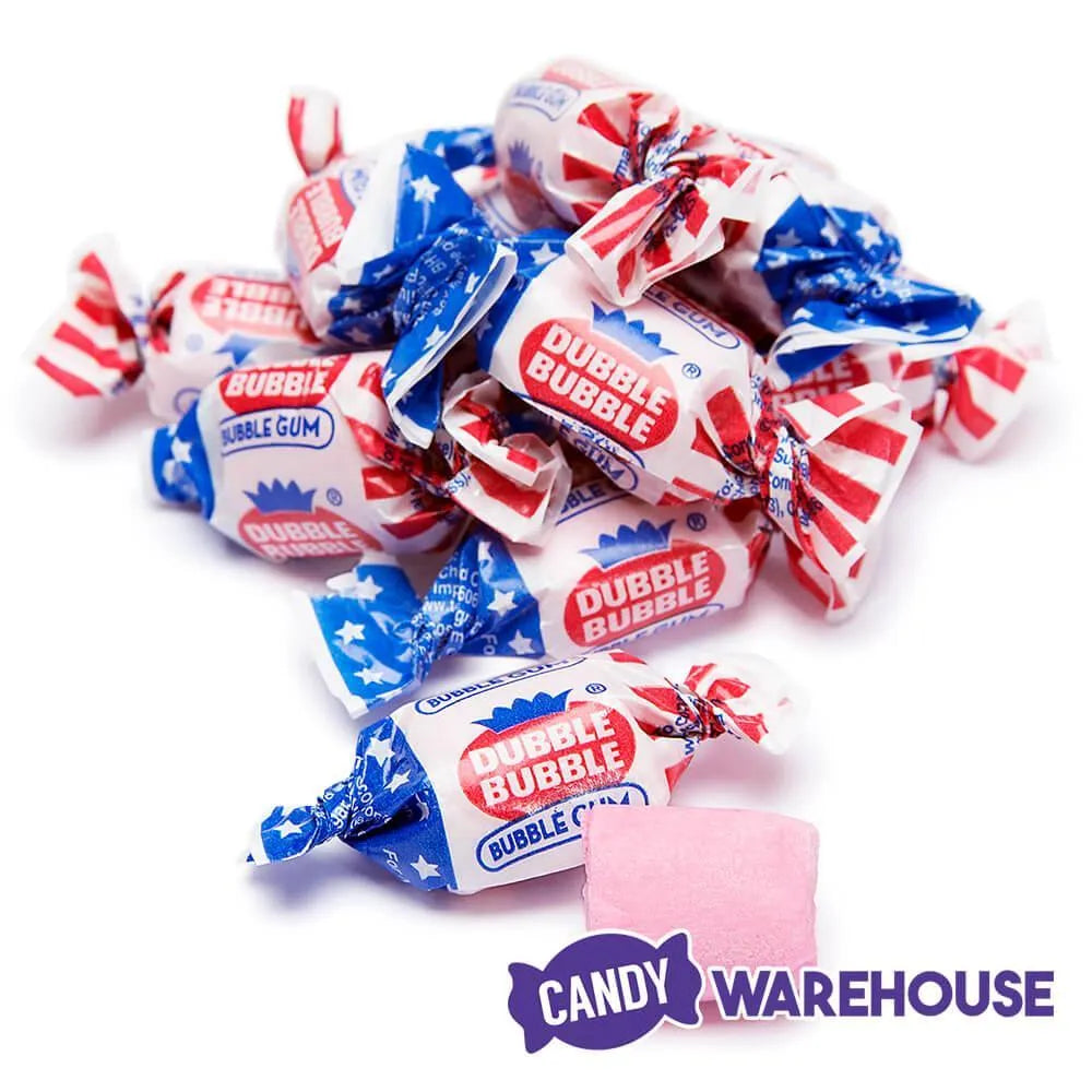 Patriotic USA Flag Wrapped Dubble Bubble Bubblegum: 11.5-Ounce Bag ...