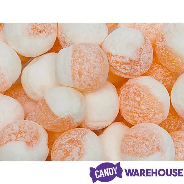 Peach Drops Hard Candy: 10-Ounce Tin | Candy Warehouse