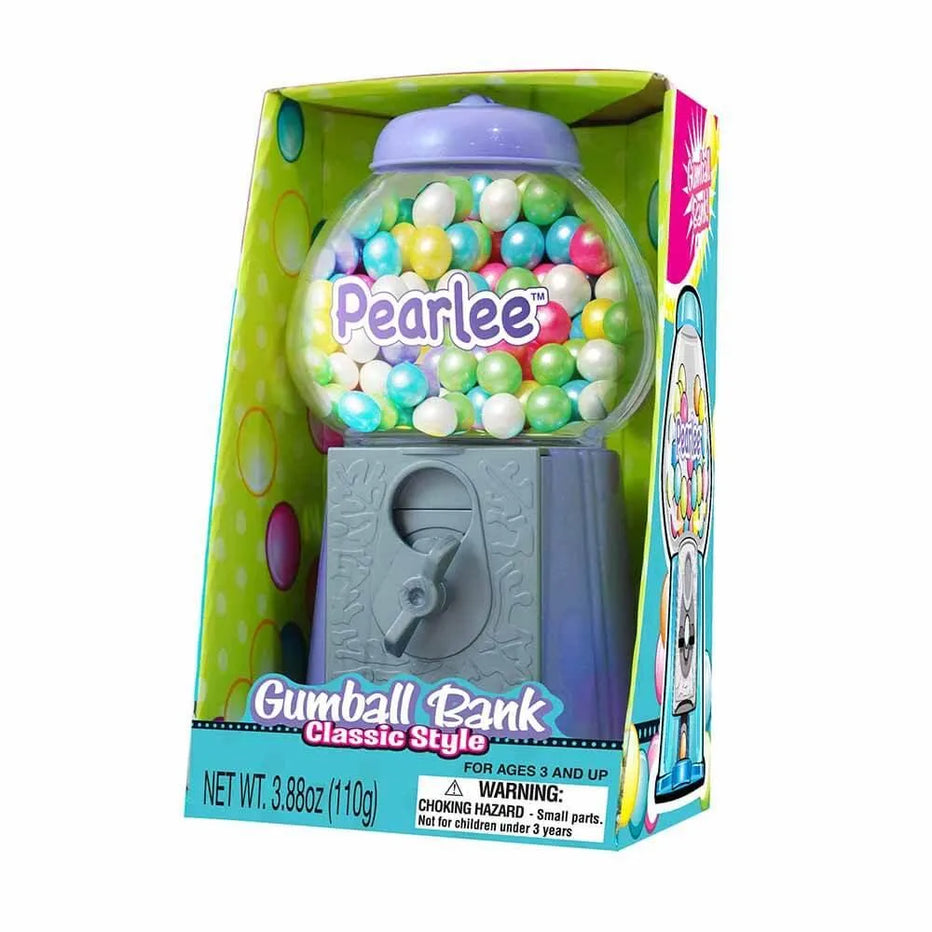 Pearlee 8.5-Inch Gumball Machine with Gumballs: 3-Piece Set – Candy ...