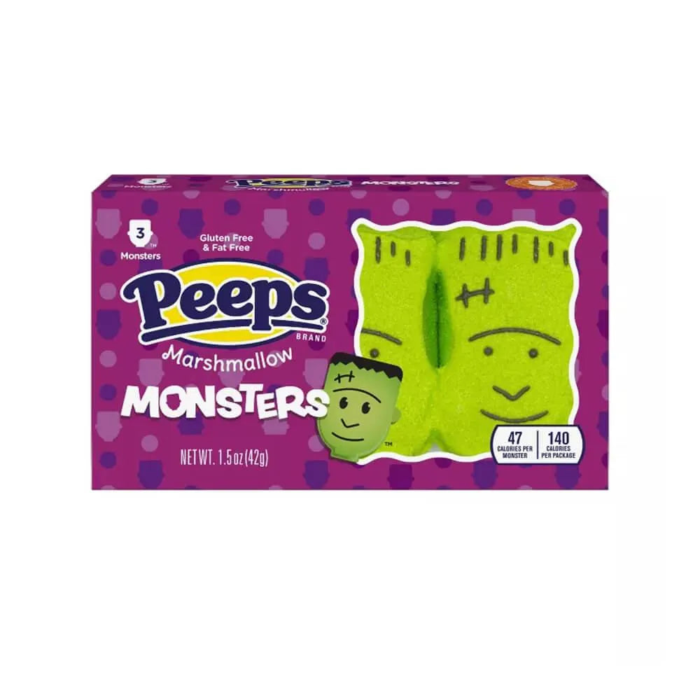 Peeps Marshmallow Halloween Candy Packs - Monsters: 3-Piece Pack ...