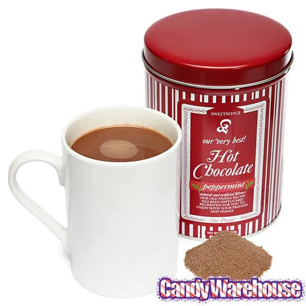 Peppermint Hot Chocolate Powder: 16-Ounce Tin | Candy Warehouse