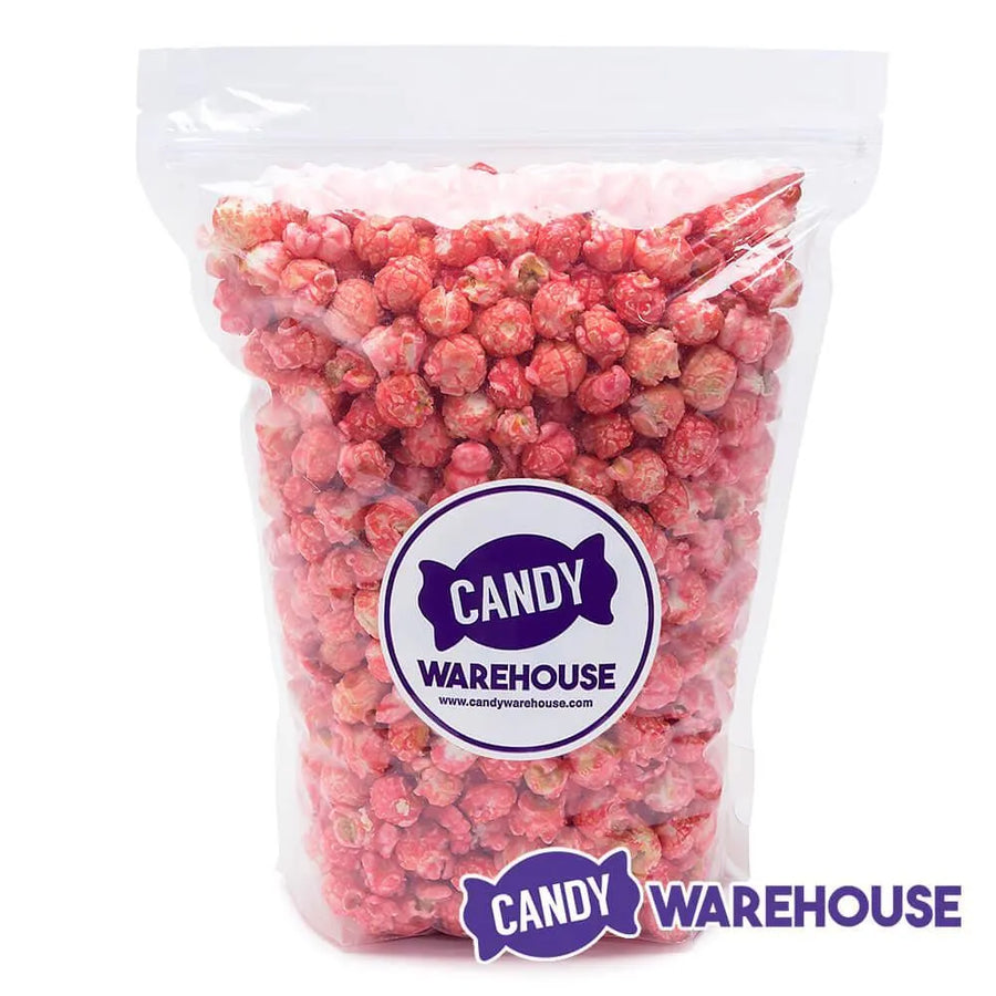 Pink Candy Coated Popcorn - Bubblegum: 1-Gallon Bag | Candy Warehouse