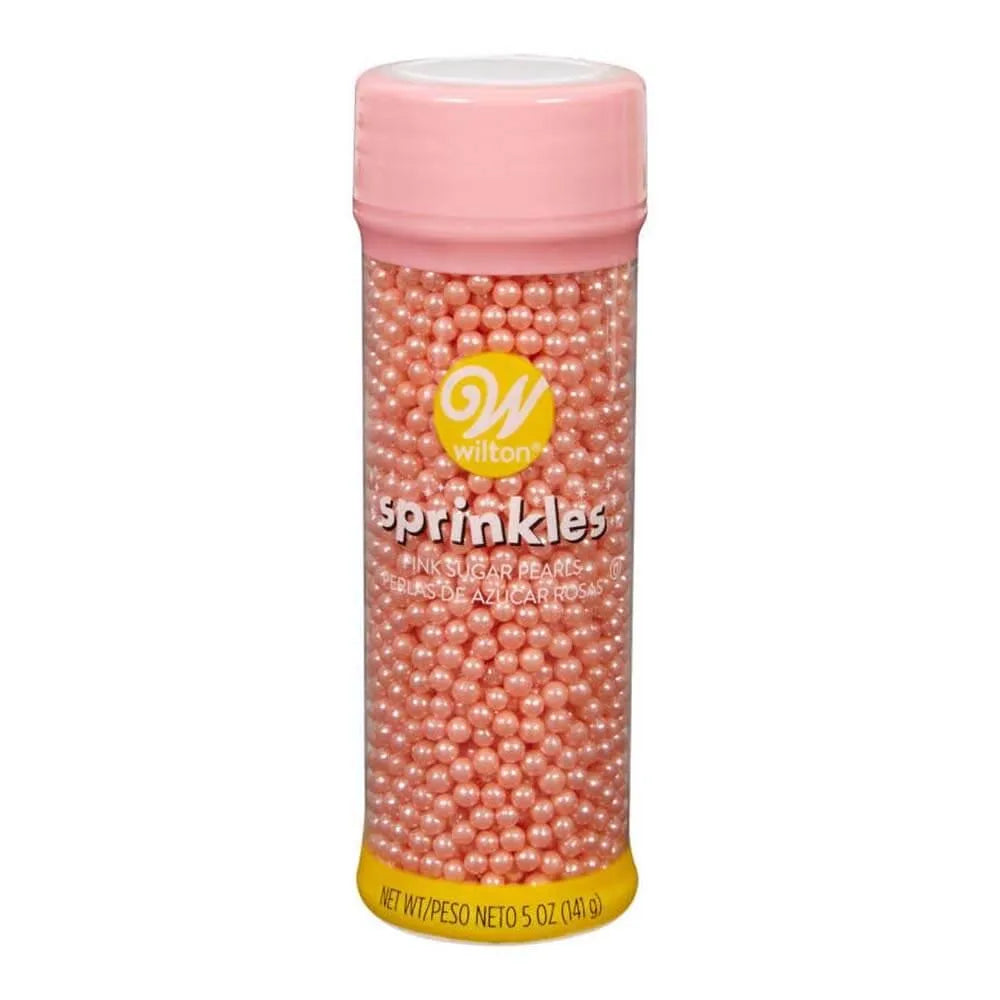 Pink Sugar Pearls Sprinkles: 5-Ounce Bottle – Candy Warehouse
