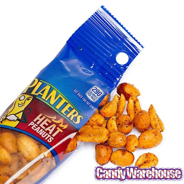 Planters Spicy Heat Peanuts 1.75-Ounce Bags: 18-Piece Box | Candy Warehouse