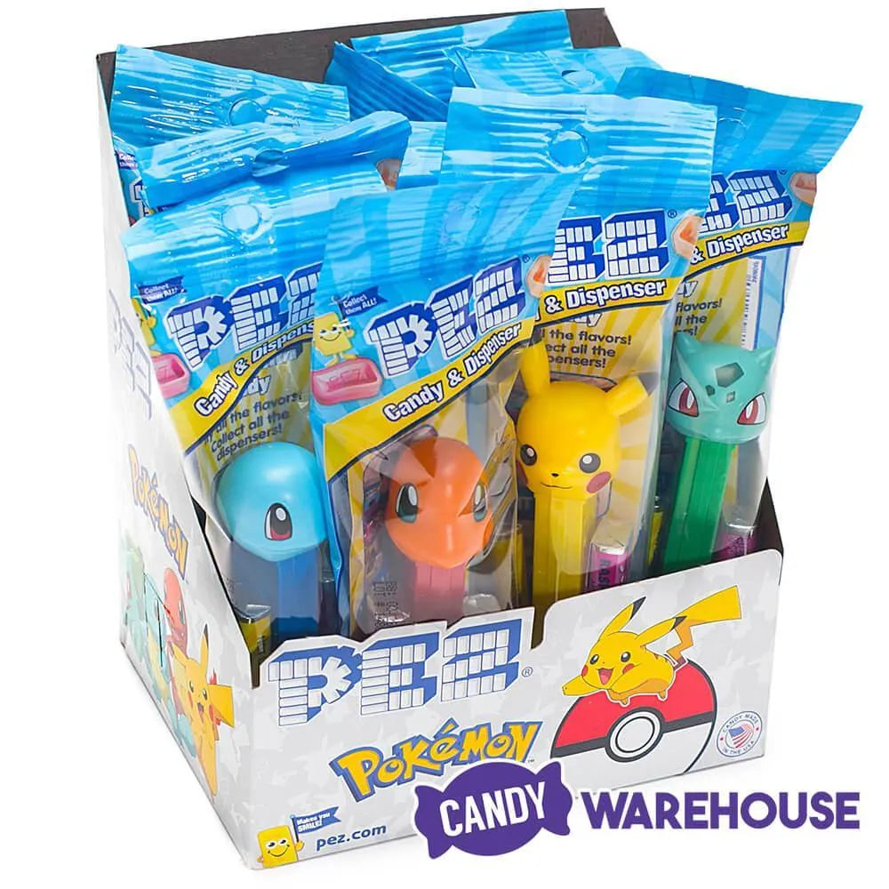 Pokemon PEZ Dispenser Candy Packs: 12-Piece Set – Candy Warehouse