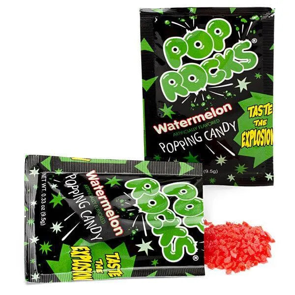 Pop Rocks Candy Packs - Watermelon: 24-Piece Box – Candy Warehouse