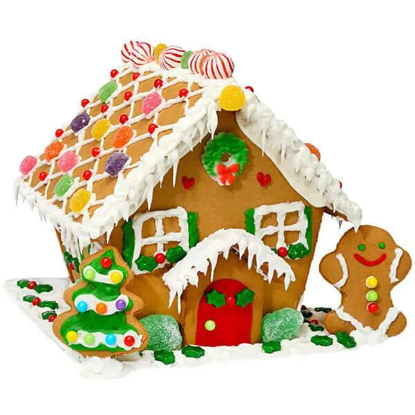Pre-Built Gingerbread House Kit Gift Box – Candy Warehouse