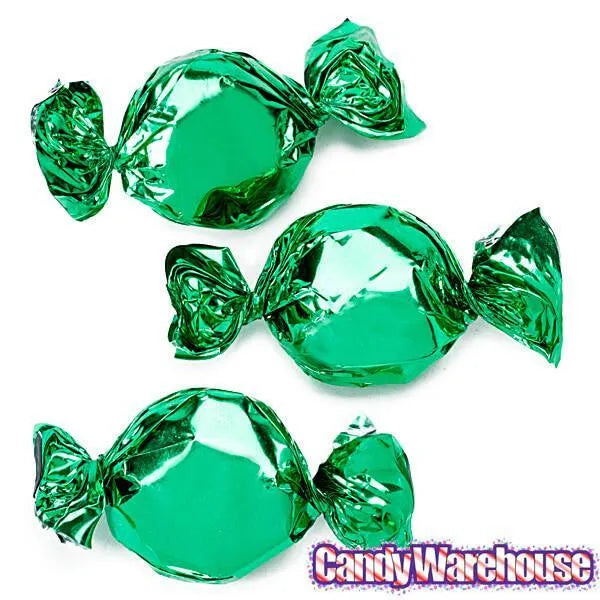 Primrose Metallic Foiled Hard Candy Buttons - Green: 5LB Bag | Candy ...