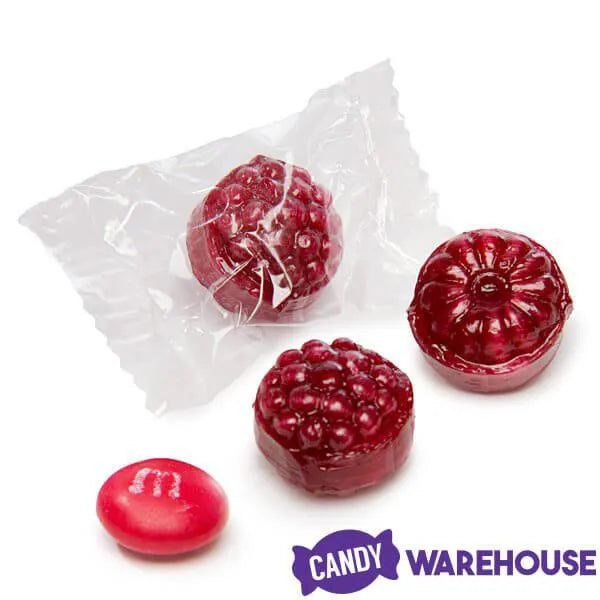 Primrose Red Raspberries Hard Candy: 5LB Bag | Candy Warehouse