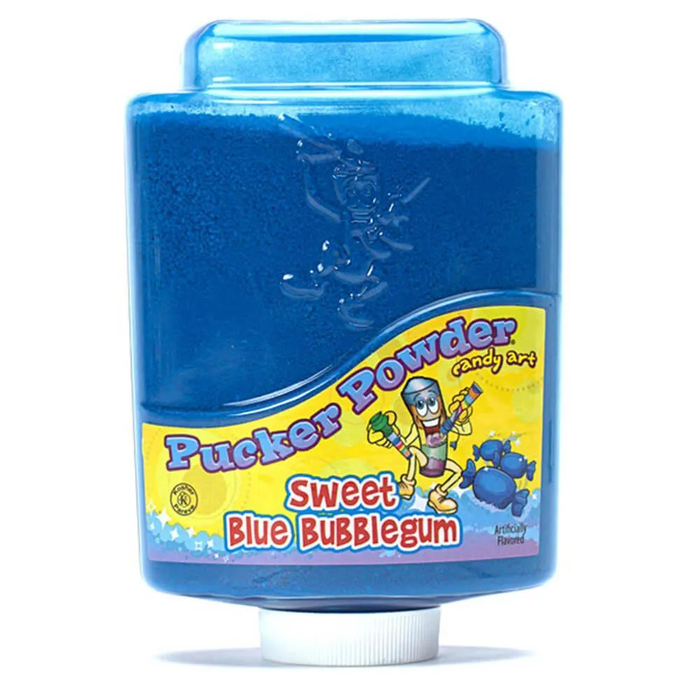 Pucker Powder - Sweet Blue Gum: 9-Ounce Bottle | Candy Warehouse