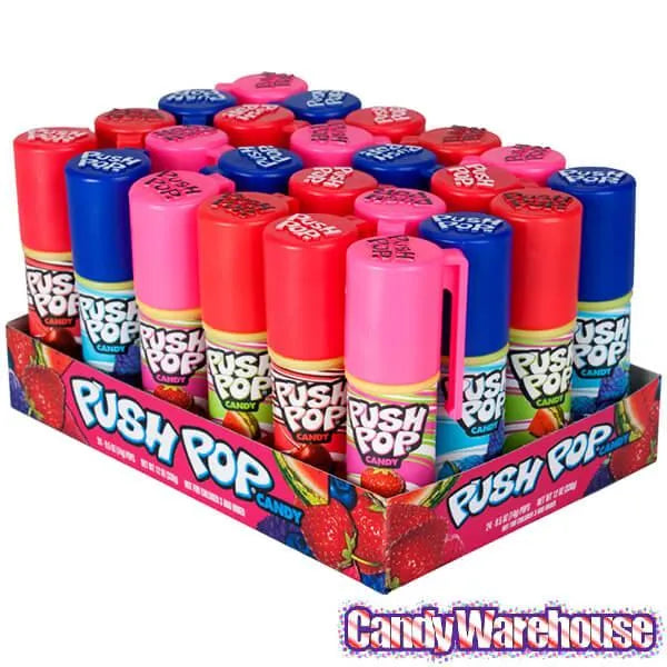 Push Pop Candy: 24-Piece Box | Candy Warehouse