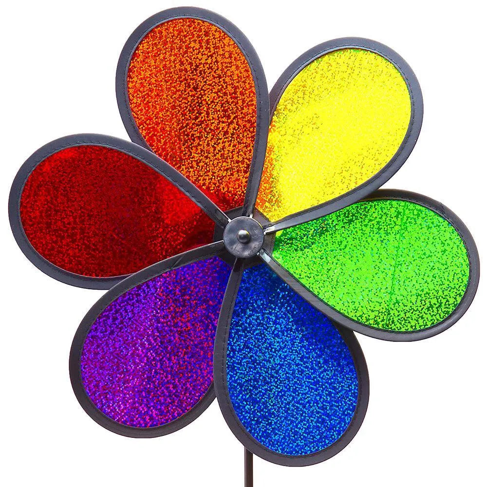 Rainbow Sparkle Flower Spinner - 12 Inch Flower Wheel | Candy Warehouse